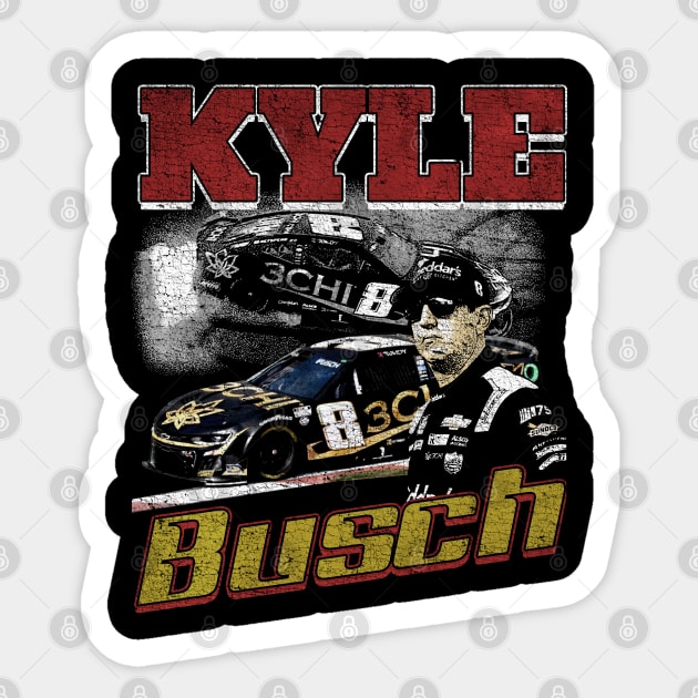 Kyle Busch Retro Racer - Kyle Busch - Sticker | TeePublic