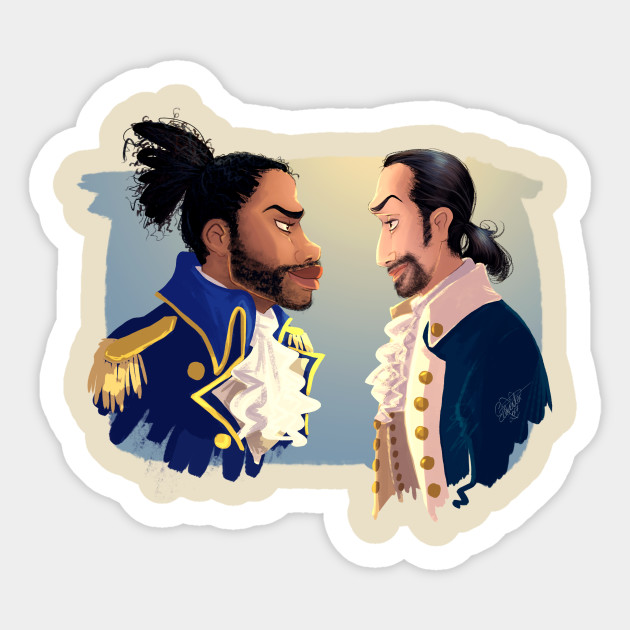 HAMILTON MUSICAL ART - Hamilton - Sticker | TeePublic