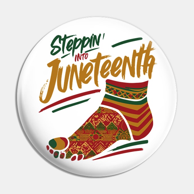 Juneteenth Stepping Into Juneteenth Black - 1865 Juneteenth - Pin ...