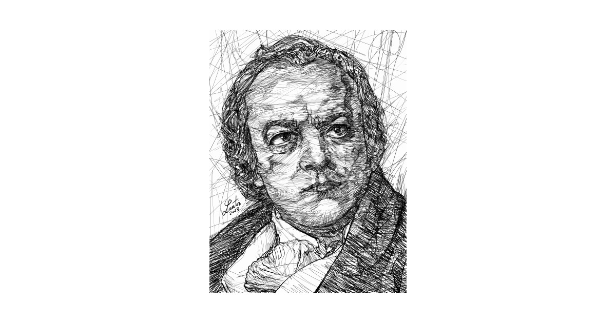 WILLIAM BLAKE ink portrait - Blake - T-Shirt | TeePublic