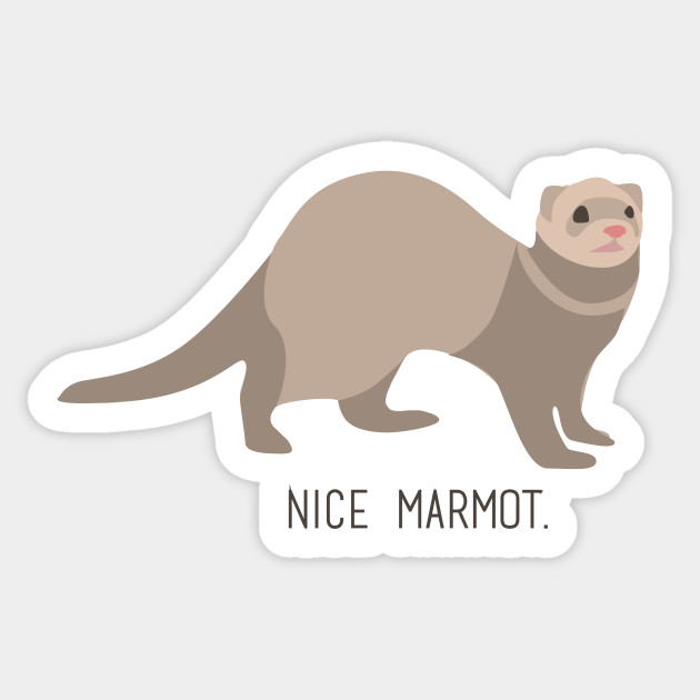 Nice Marmot - The Big Lebowski - Sticker | TeePublic