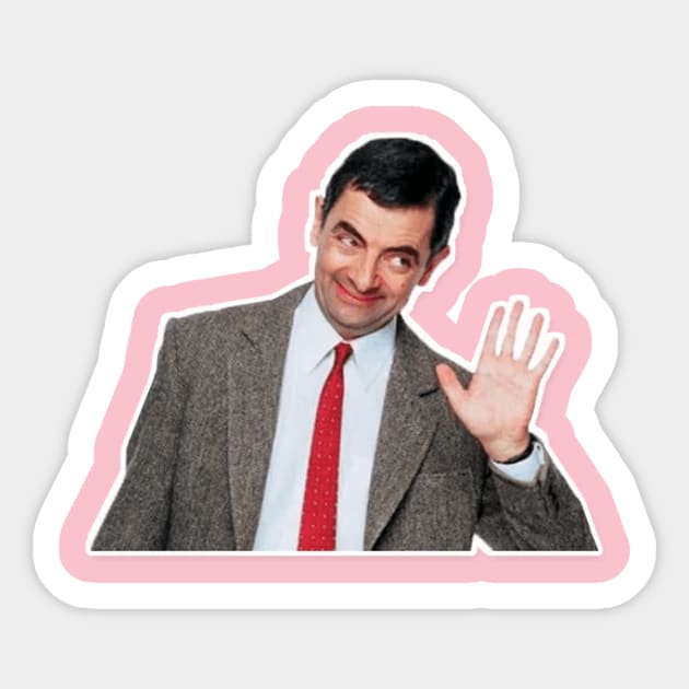 Mr. Bean Hi - Mr Bean - Sticker | TeePublic