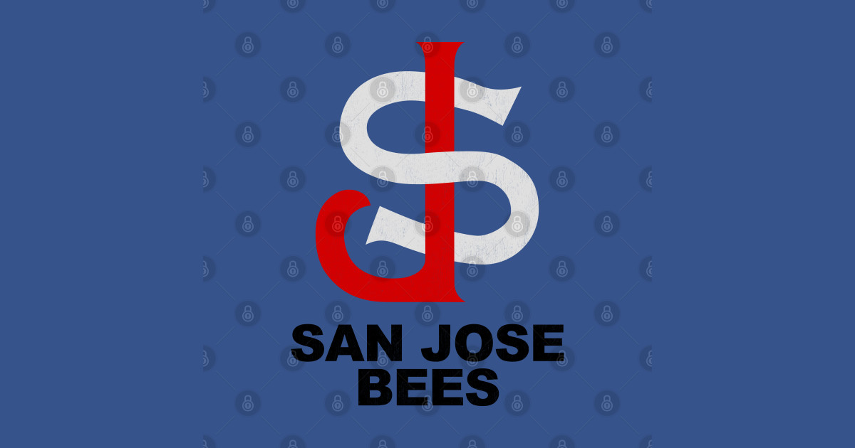 Retro San Jose Bees Baseba;; 1962 - San Jose California - T-Shirt ...