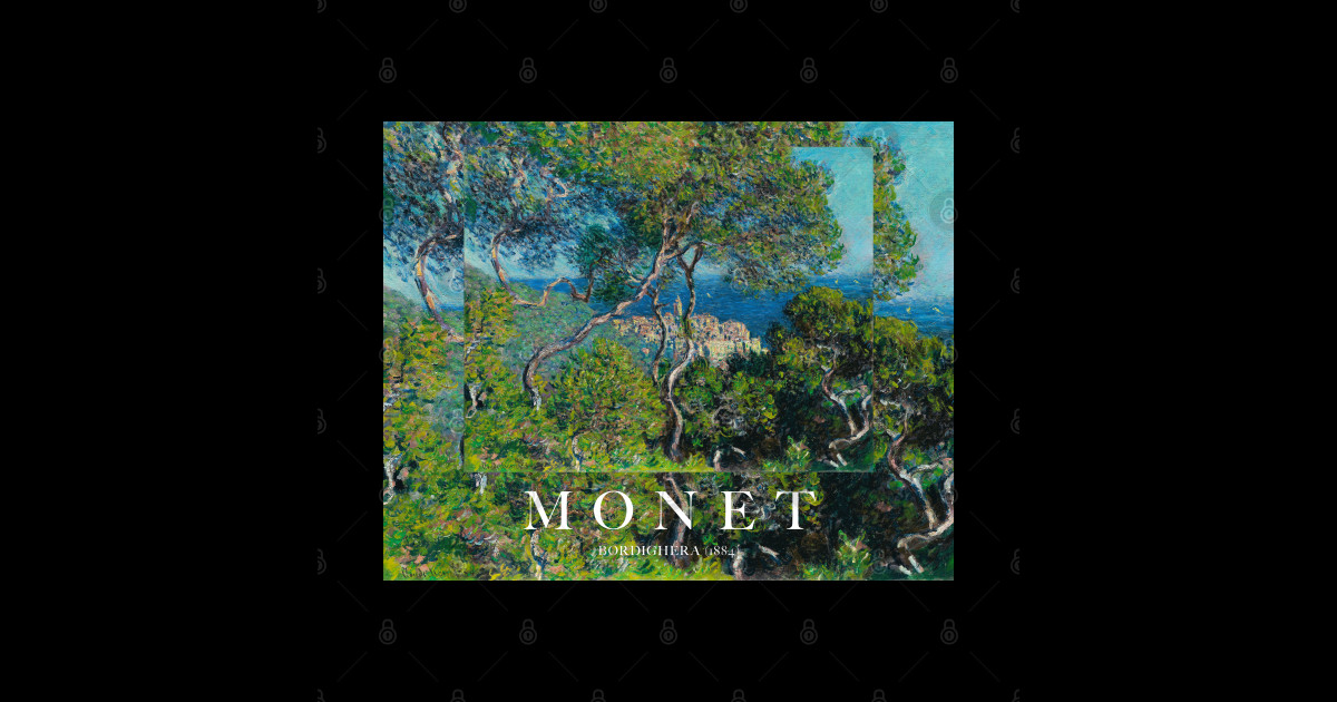 PANTONE MONET - Pantone Bordighera (1884) by Claude Monet Poster ...