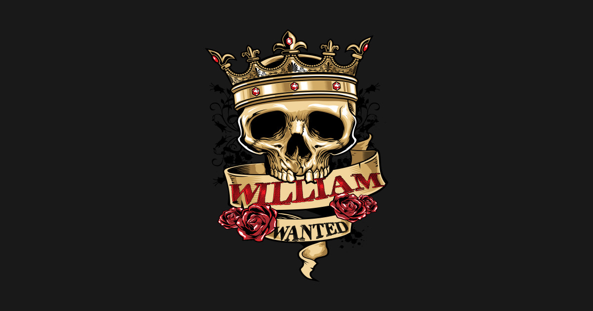 William Skull Wanted - William King Of Skulls Wanted - T-Shirt | TeePublic