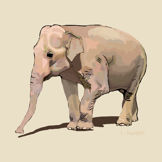 Elephant - Larry Hankin - T-Shirt | TeePublic