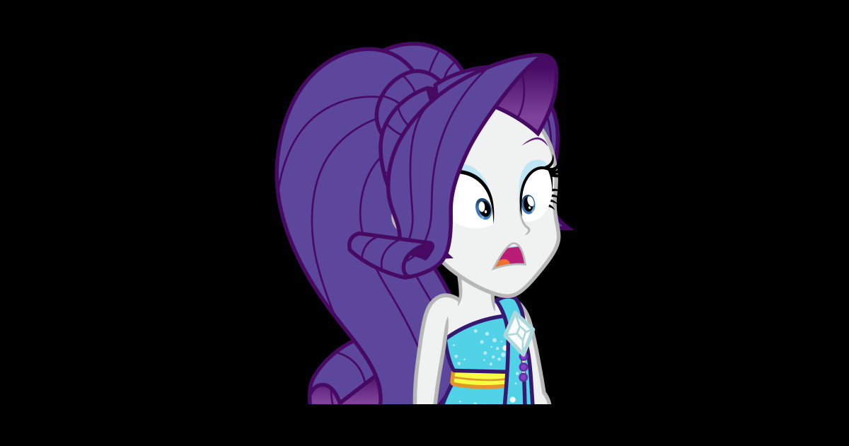 Spring Breakdown Rarity shocked - Equestria Girls - Sticker | TeePublic
