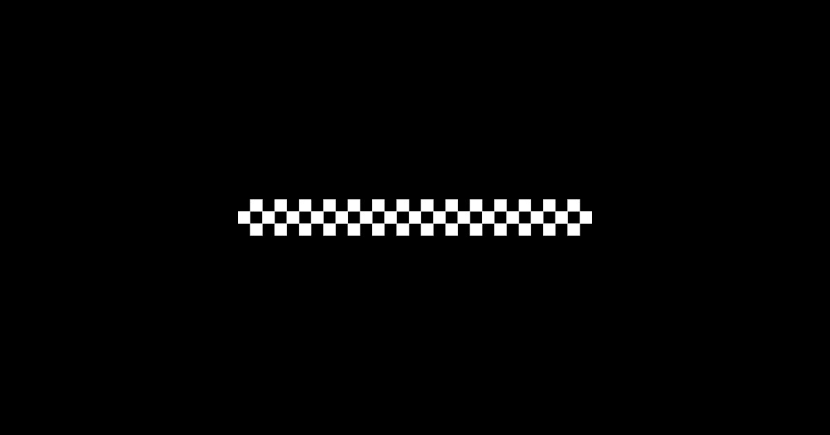Black & White Checkered Mod 2Tone Ska Rocksteady Trojan - 2tone ...