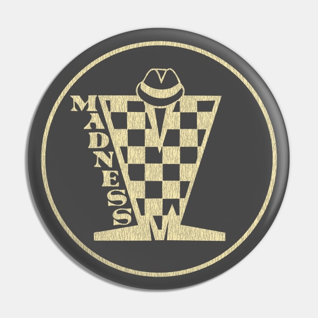 Madness Vintage Plastisol Texture Checkerboard Cream - Madness - Pin ...
