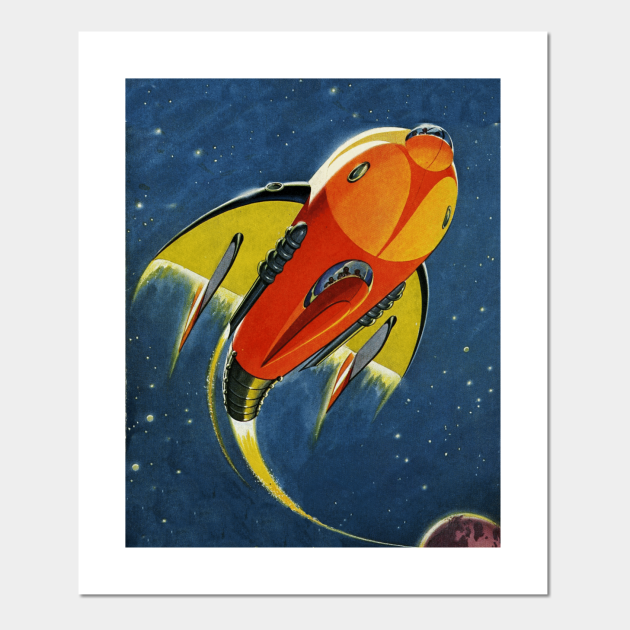 Retro Future Rocketry - Blast Off into Outer Space - Sci Fi - Posters ...