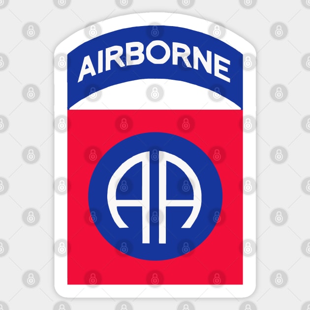 82nd Airborne Full Color - 82nd Airborne - Sticker | TeePublic