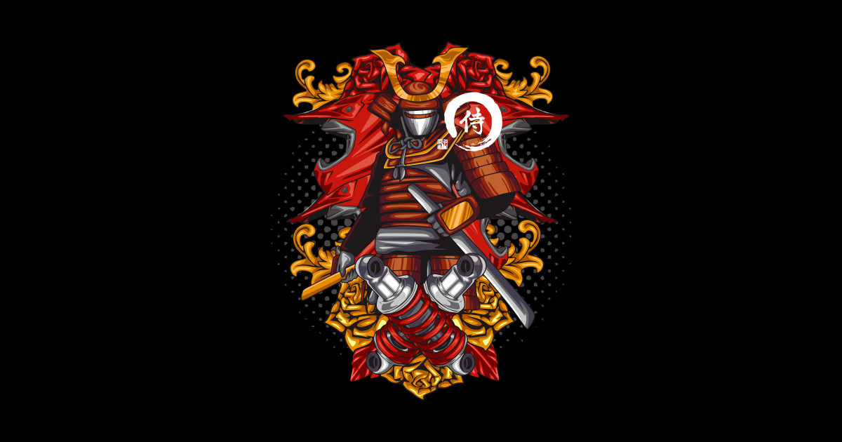 samurai racing - Samurai Warrior - Sticker | TeePublic
