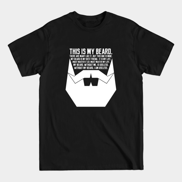 The Beard Creed White - Hipster - T-Shirt sold by MichaeMcqueary esq ...
