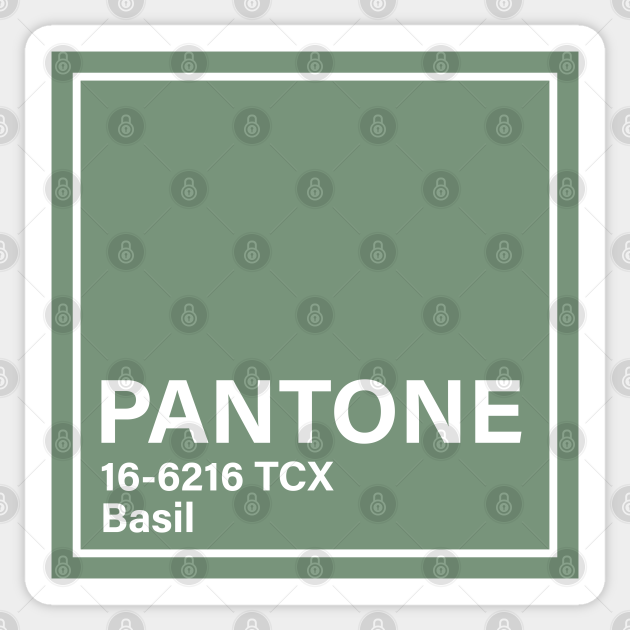 pantone 16-6216 TCX Basil - Pantone Color - Sticker | TeePublic
