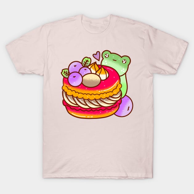 Plush cute kawaii macaron - Macaron - T-Shirt | TeePublic