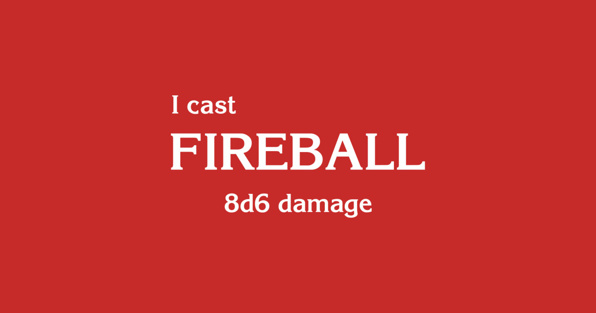 D&D: Fireball - Dungeons And Dragons - T-Shirt | TeePublic