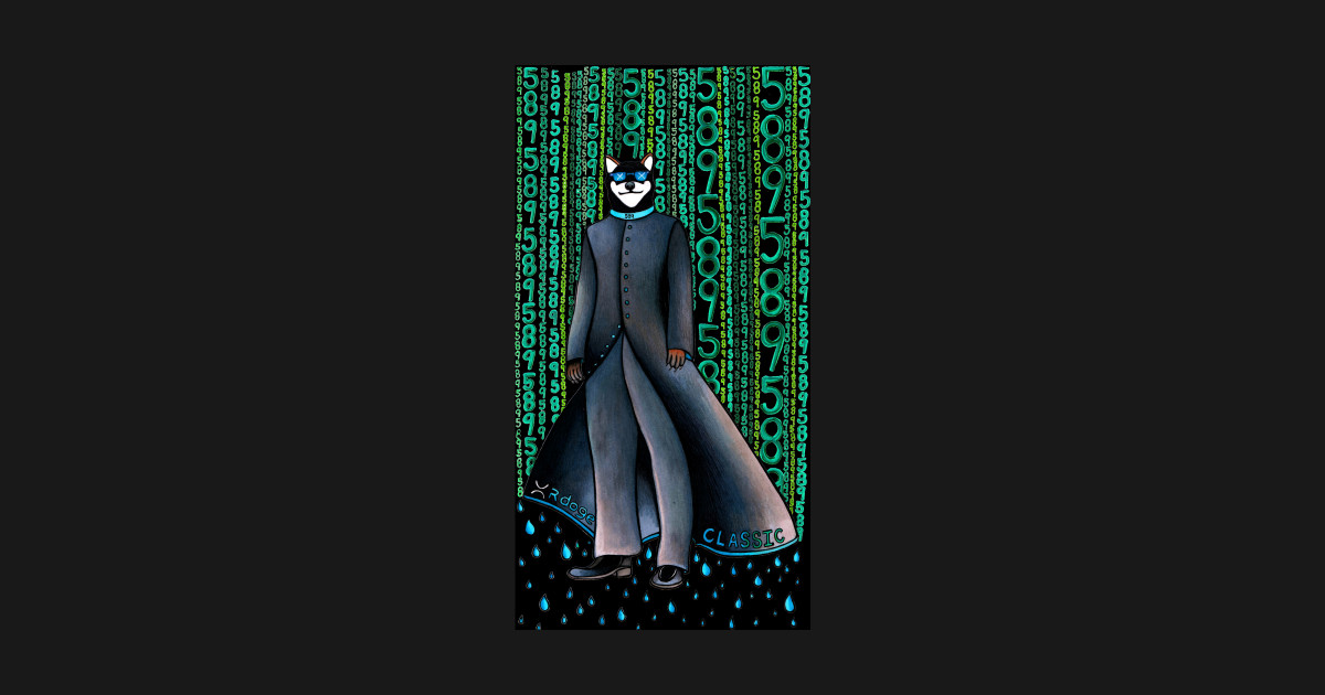 Neo Doge Matrix - Matrix - T-Shirt | TeePublic