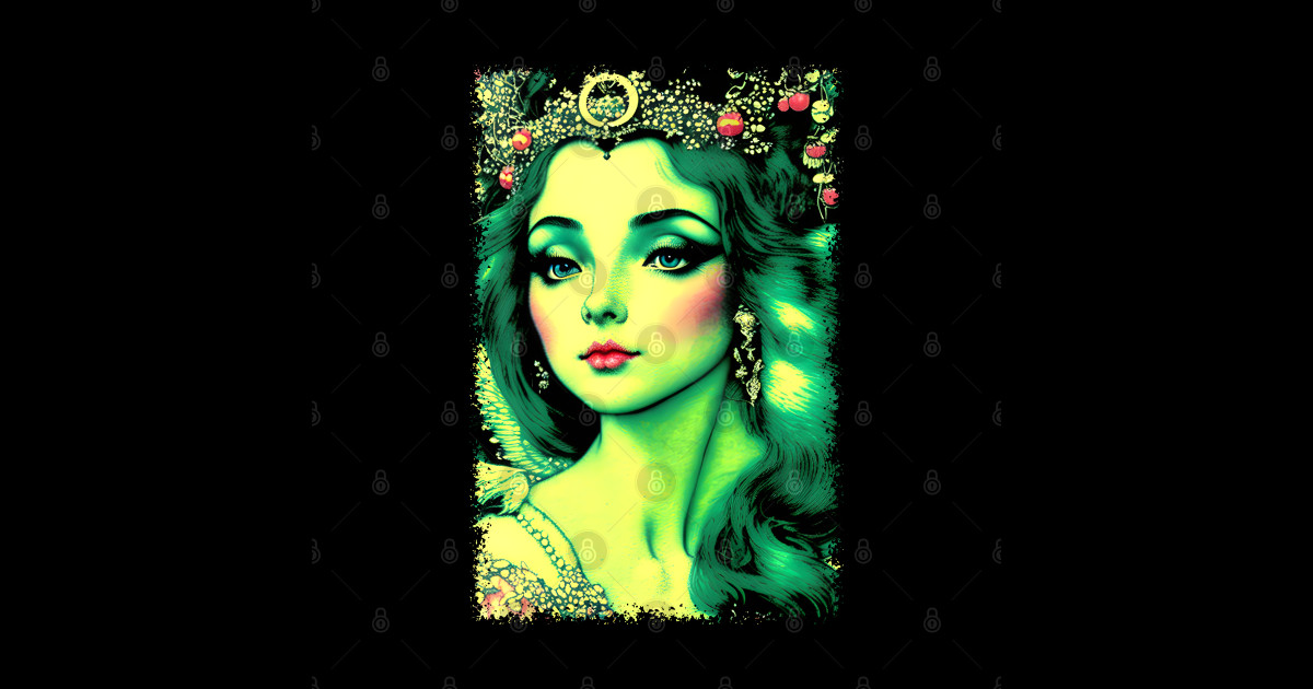 Berry Crown Princess Psychedelic Nouveau Art - Psychedelic Nouveau Art ...