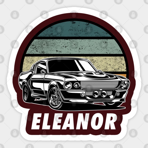 Mustang 1967 Eleanor - Dark - Mustang - Sticker | TeePublic