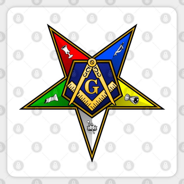 OES Masonic Emblem Order Of The Eastern Star - Eastern Star - Sticker ...