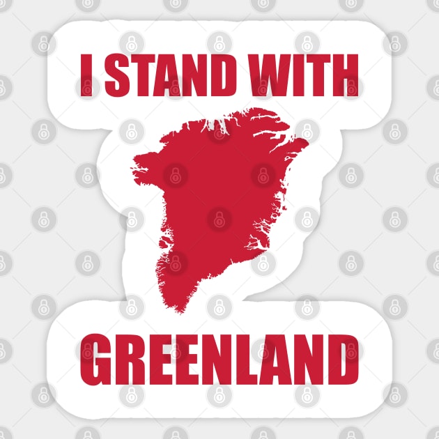 i stand with greenland - Greenland - Sticker | TeePublic