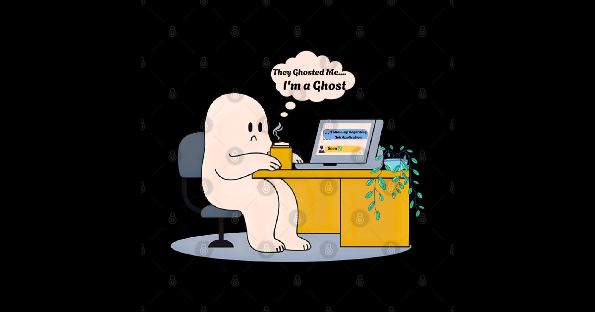 Ghost Got Ghosted by Human - Ghost Humor - Sticker | TeePublic