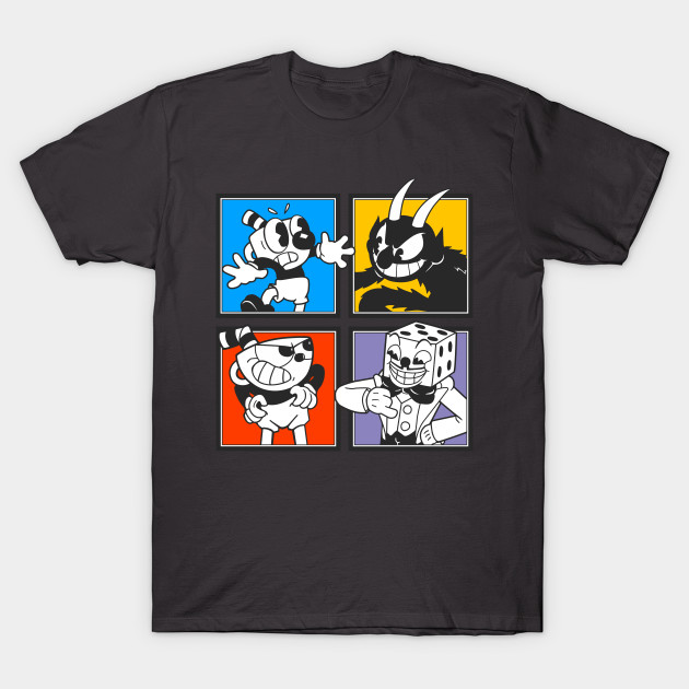 Cuphead Characters - Videogames - T-Shirt | TeePublic