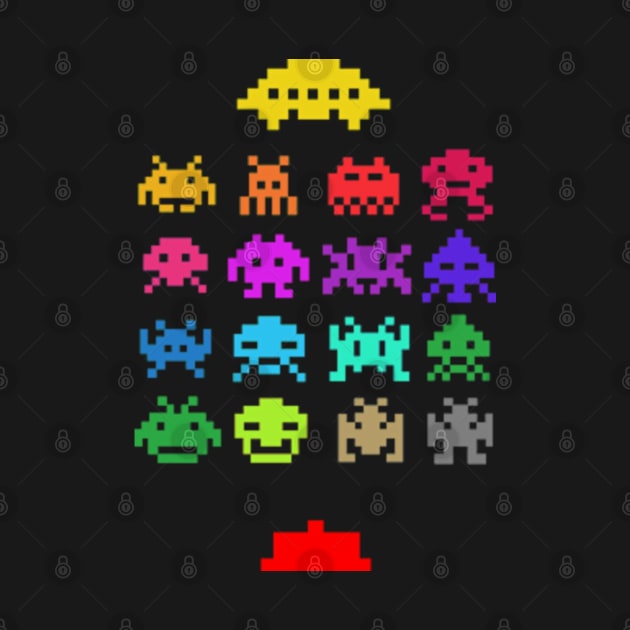 Space Invaders - Space Invaders - T-Shirt | TeePublic
