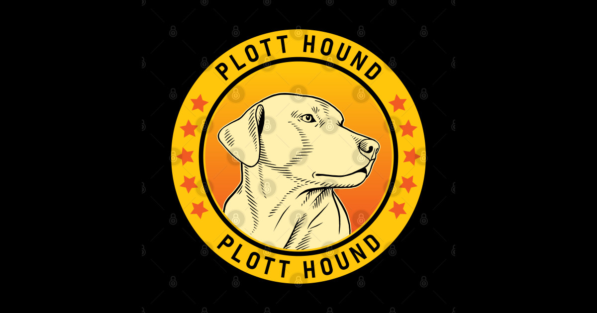Plott Hound Dog Portrait - Plott Hound - Sticker | TeePublic