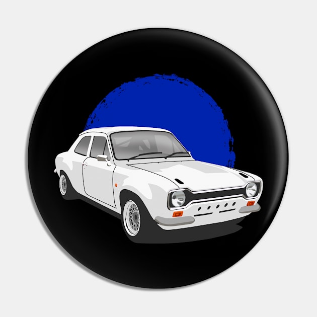 Ford Escort MK1 Classic Rally Car Design - Ford - Pin | TeePublic