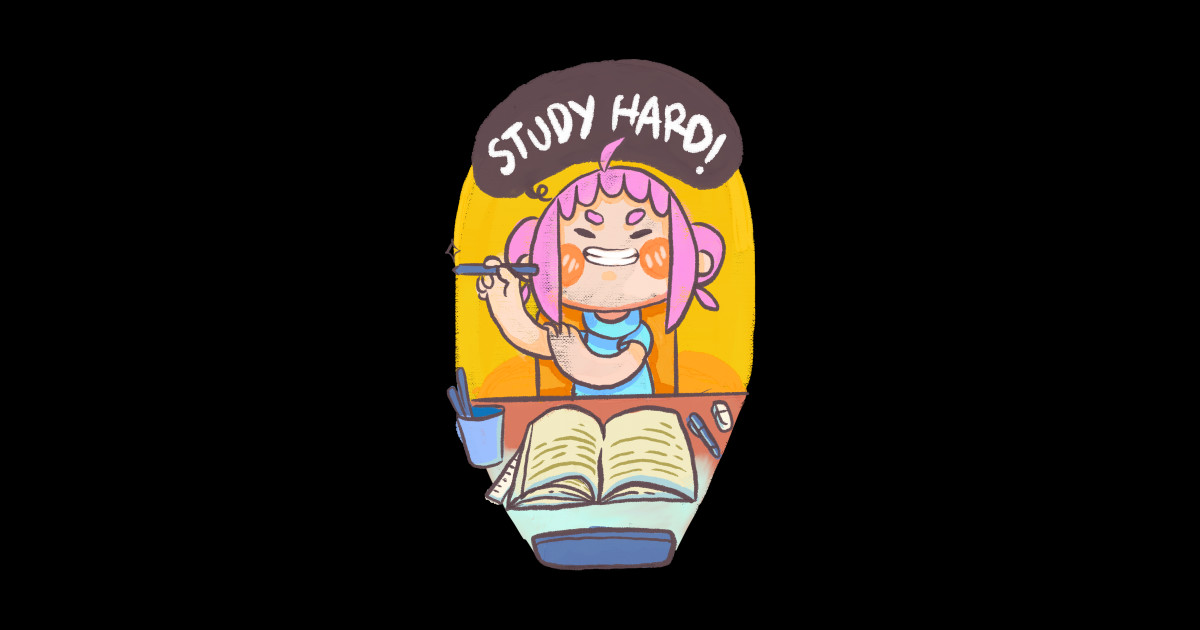 Study Hard - Study - Sticker | TeePublic