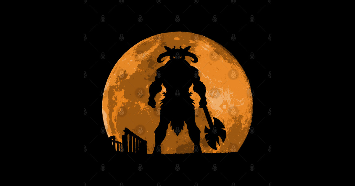 Minotaur Moon - Minotaur - Posters and Art Prints | TeePublic
