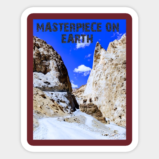 MASTERPIECE ON EARTH - Travel - Sticker | TeePublic