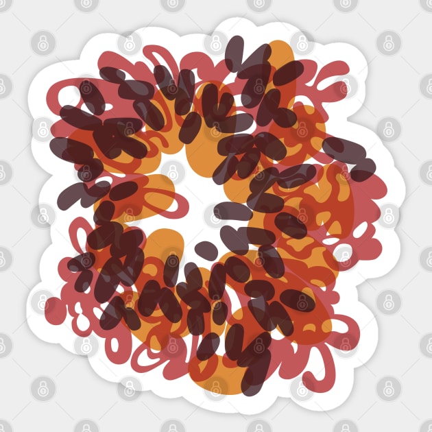 Forest Fire Burst - Fire - Sticker | TeePublic