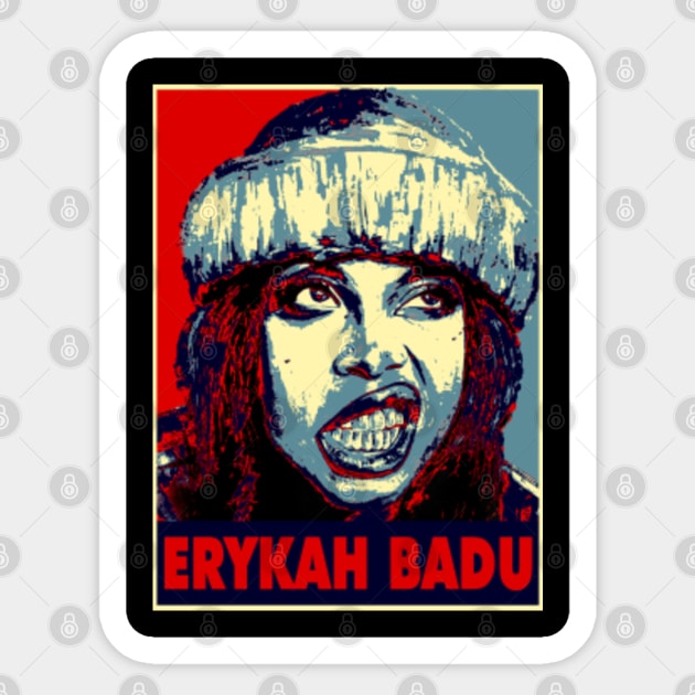 Retro erykah badu | Queen RnB - Erykah Badu - Sticker | TeePublic