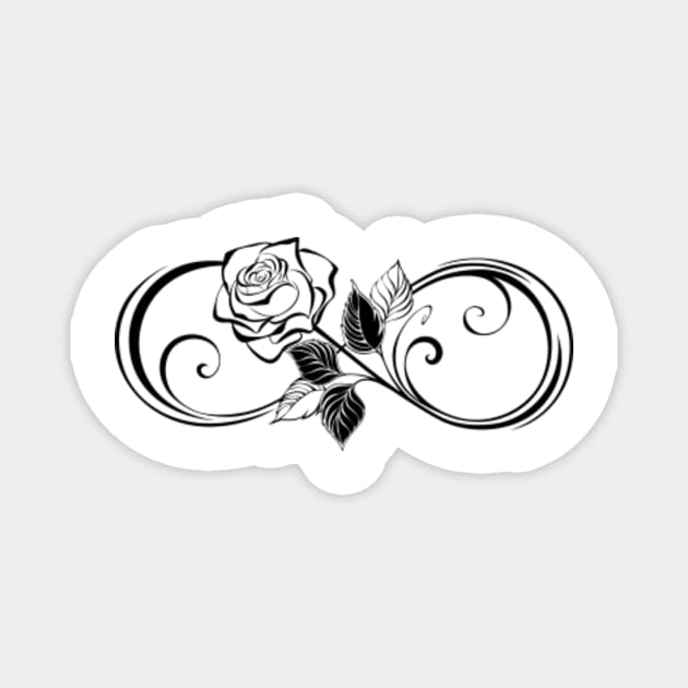 Infinity Symbol with Outline Rose - Infinity Symbol With Outline Rose ...