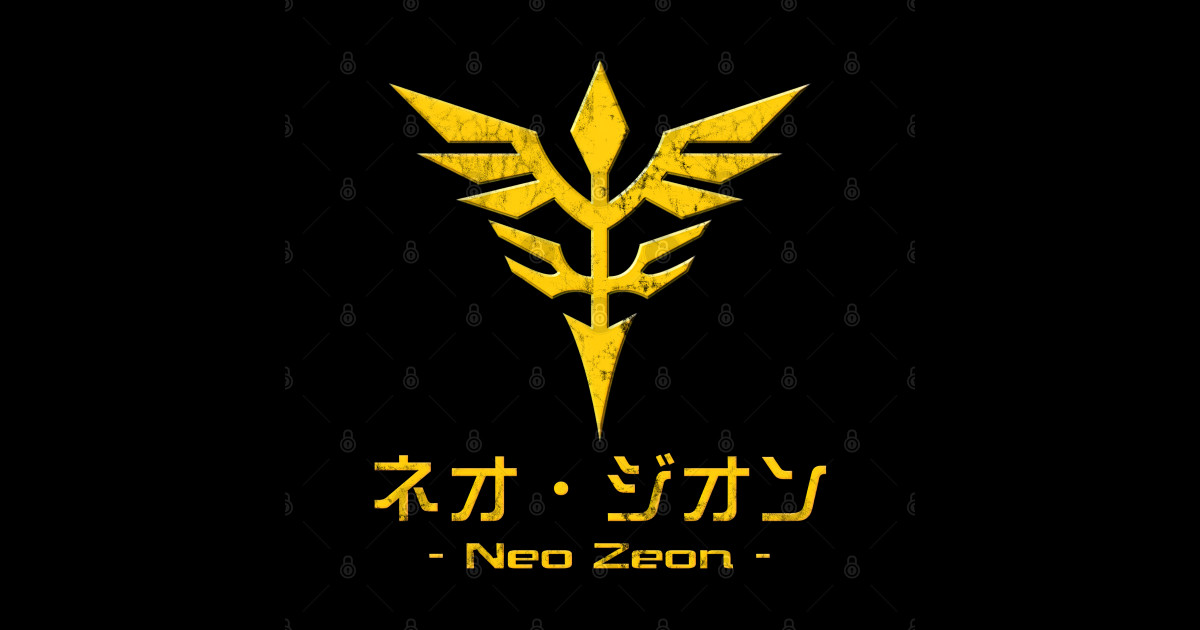 Neo Zeon Gundam Sign - Mecha - Sticker | TeePublic