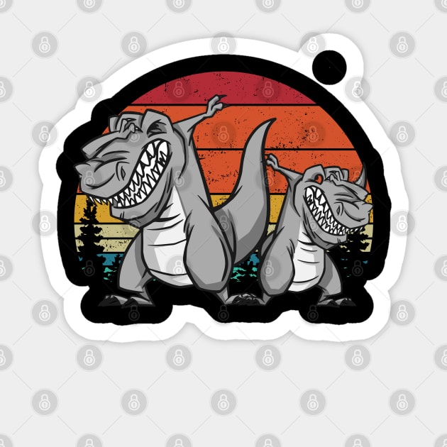 Dabbing T-Rex Matching Dinosaur - Family Dab - Clothing - Sticker ...