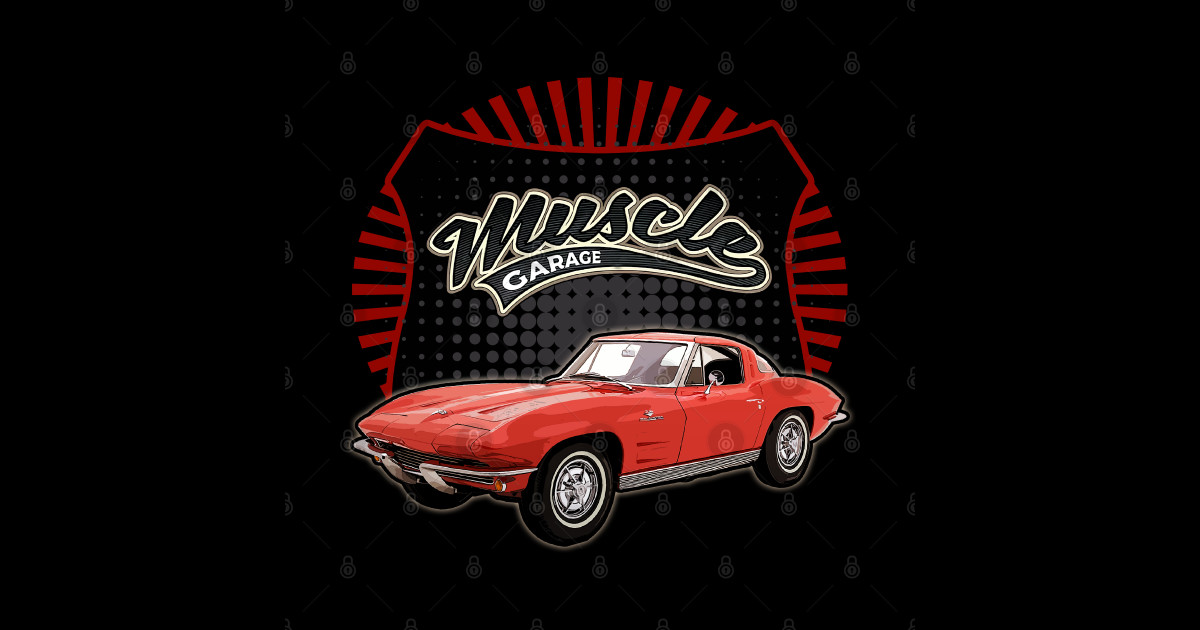 Chevrolet Corvette 1963 car muscle - Chevrolet Corvette 1963 - Sticker ...