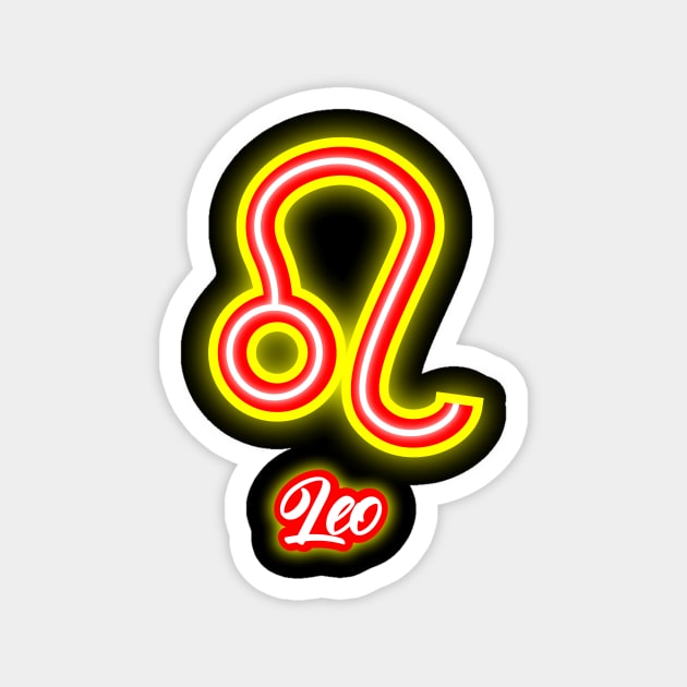 leo zodiac logo - Leo Zodiac Sign - Magnet | TeePublic
