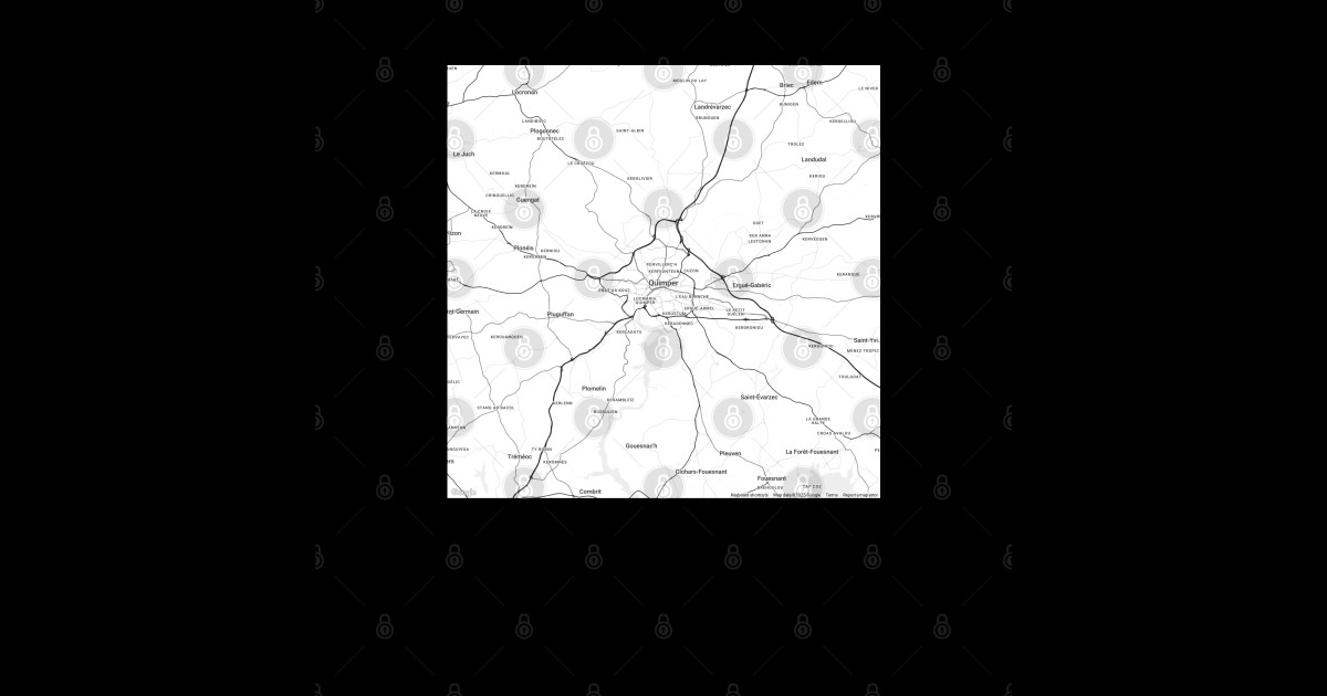 Minimalist Quimper Map Art - France City Coordinates Design - Quimper ...