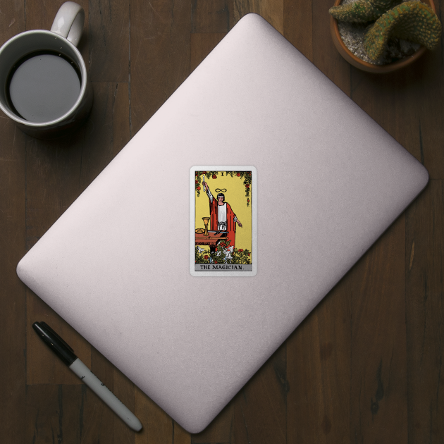 The Magician Tarot Card Rider Waite - Magician Tarot Card - Sticker ...