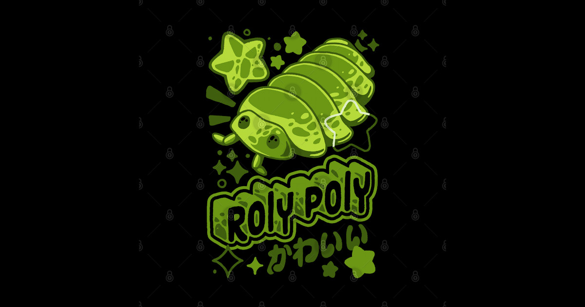 Roly Poly, cute isopod bug - Isopod - Sticker | TeePublic