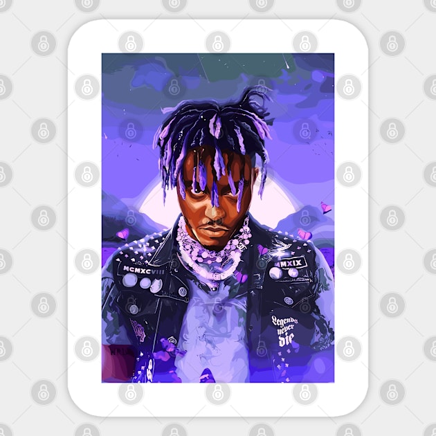 Tribute Juice Wrld Art - Juicewrld - Sticker | TeePublic
