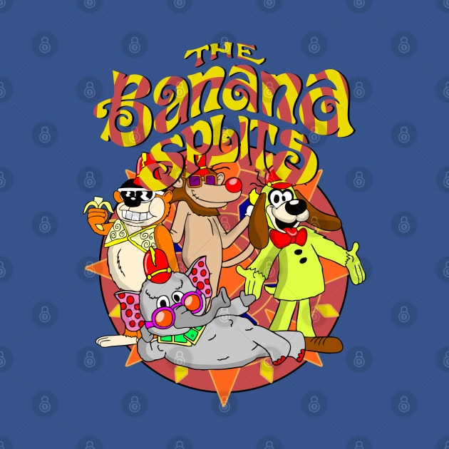 The Banana Splits - Cartoon Animals - Banana Splits - T-Shirt | TeePublic