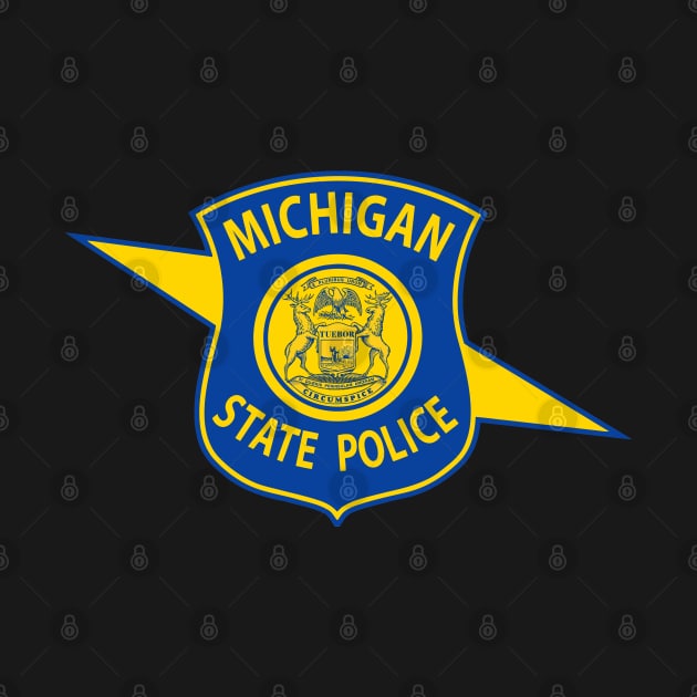 Michigan State Police Logo Crest - Michigan State Police - T-Shirt ...