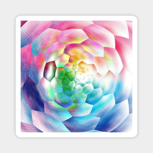Color Wheel Beehive Honeycomb Rainbow - Honeycomb - Magnet | TeePublic