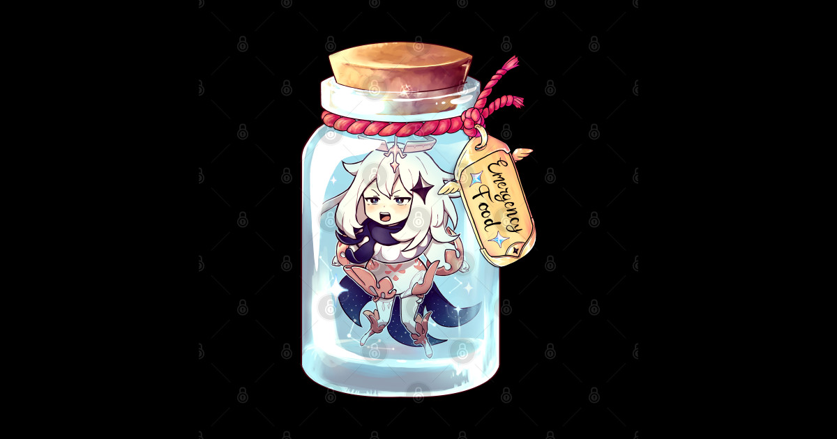 Paimon Emergency Food - Genshin Impact - Paimon - Sticker | TeePublic