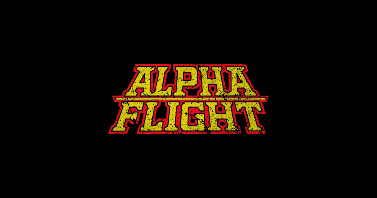 Alpha Flight Vintage Logo # Kijang Mas - Alpha Flight - Sticker | TeePublic