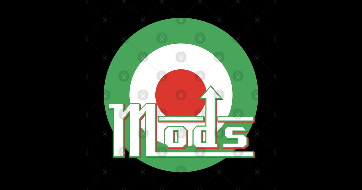 MODs Roundel in an Italian colour with MOD graphic - Mods Scooter ...